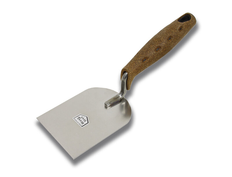 Parkettspachtel 200 - 350 mm, abgerundete Ecken, rostfrei